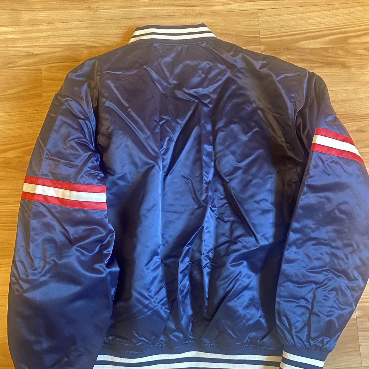 Blue kith varsity jacket. - Depop