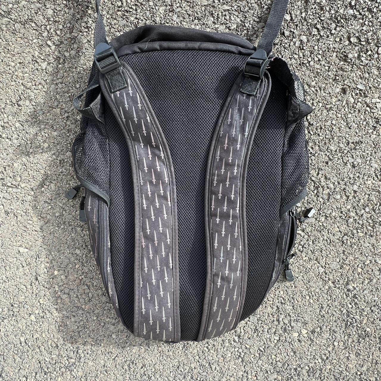 MMA Elite Backpack Skull Wings Roses Daggers Black &... - Depop