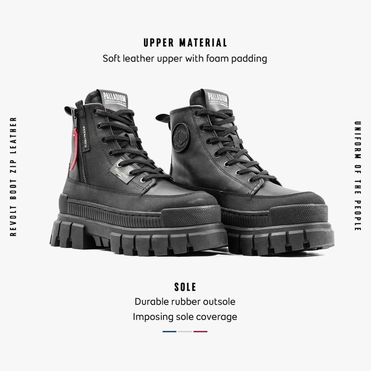 Palladium Leather Platform Boot // Palladium Revolt... | Depop