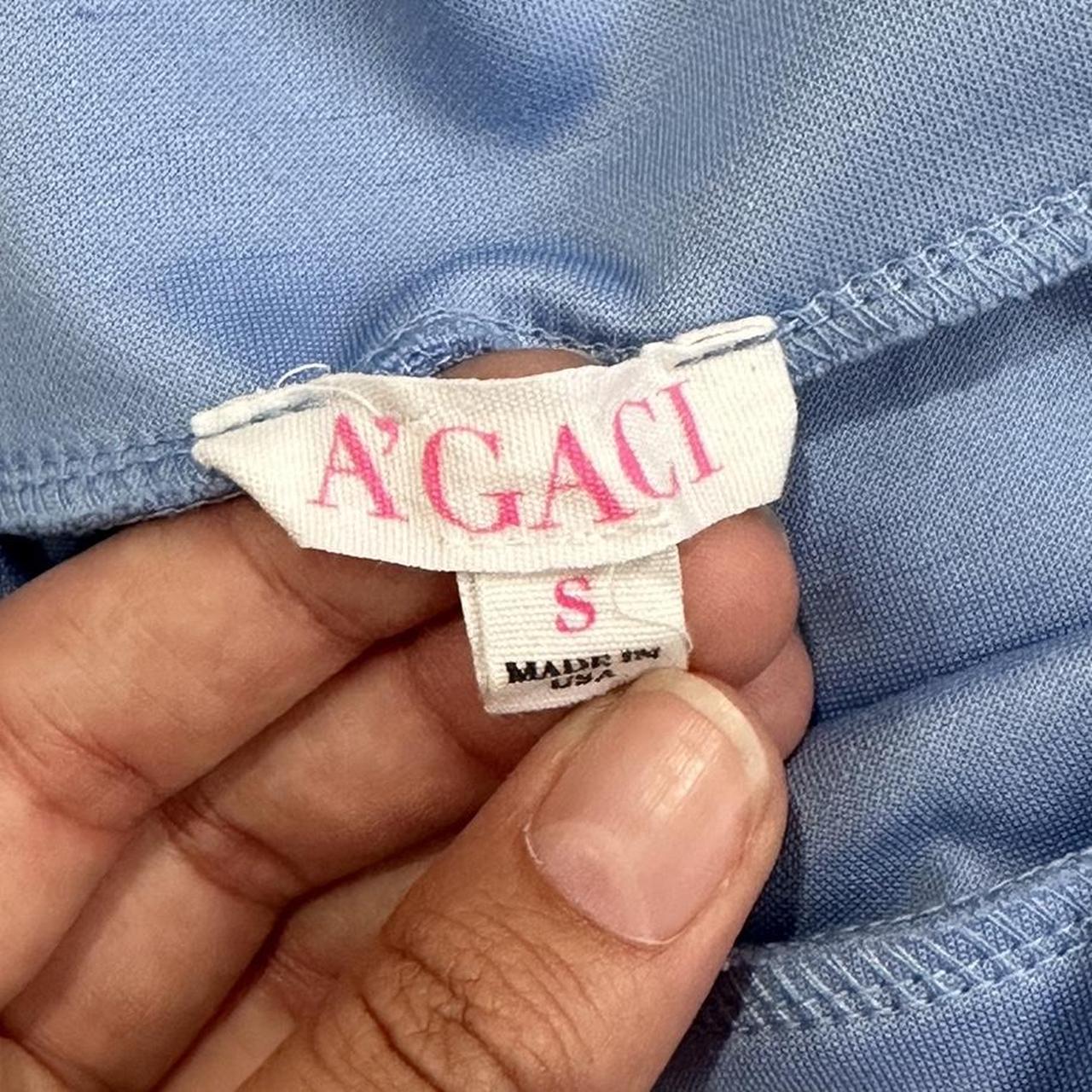 -light blue a’gaci mini skirt -size small -super... - Depop