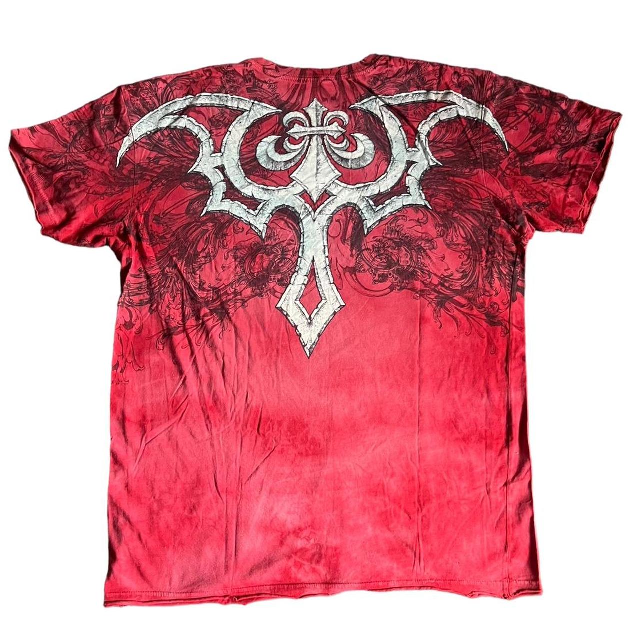 vintage red affliction t shirt belonged to my... - Depop