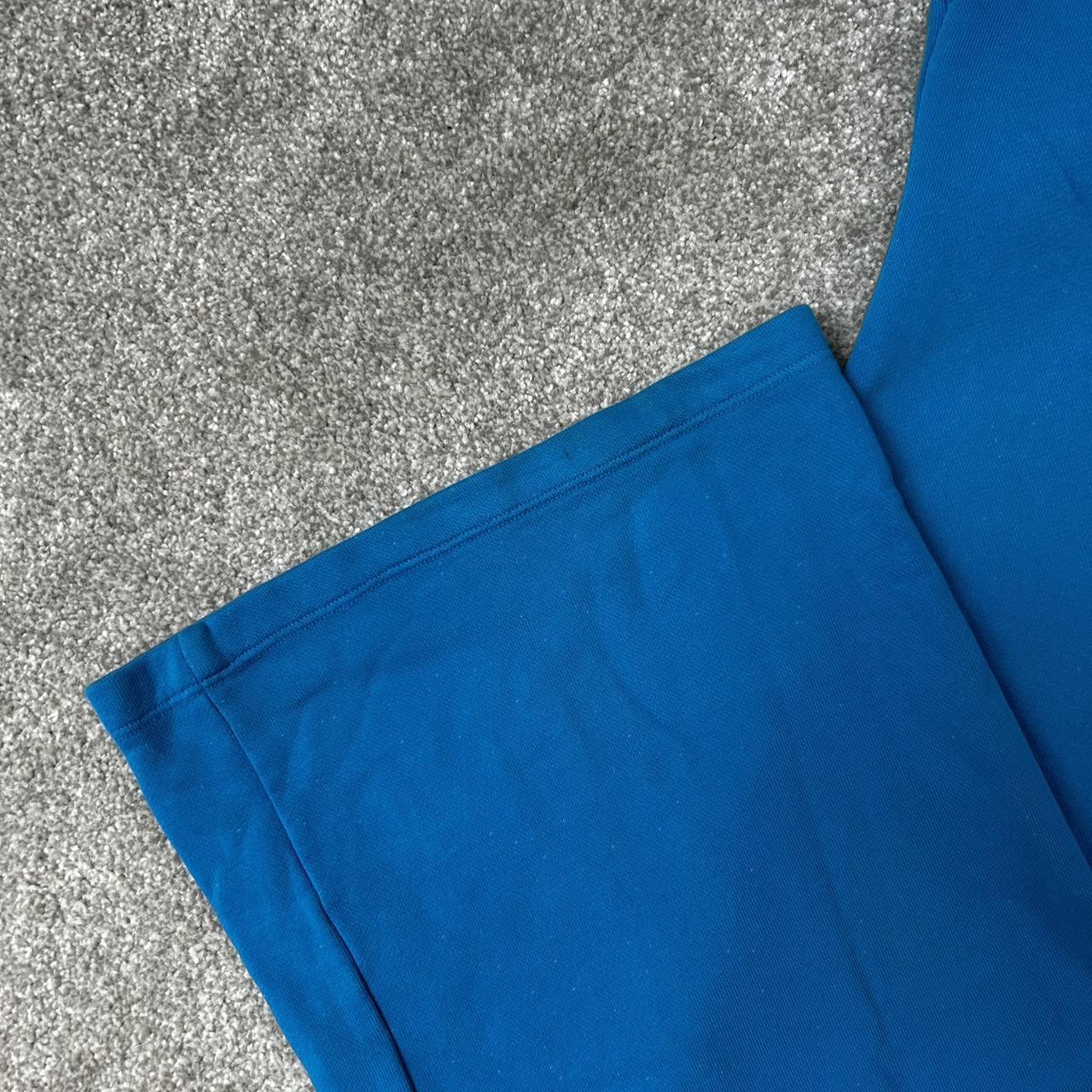 Blue skims tracksuit bottoms Wide leg - Depop