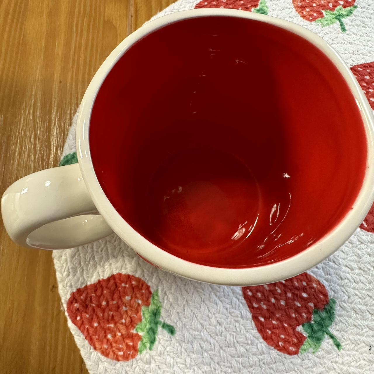 Ceramic strawberry mugs set of two - Delilah Jane... - Depop