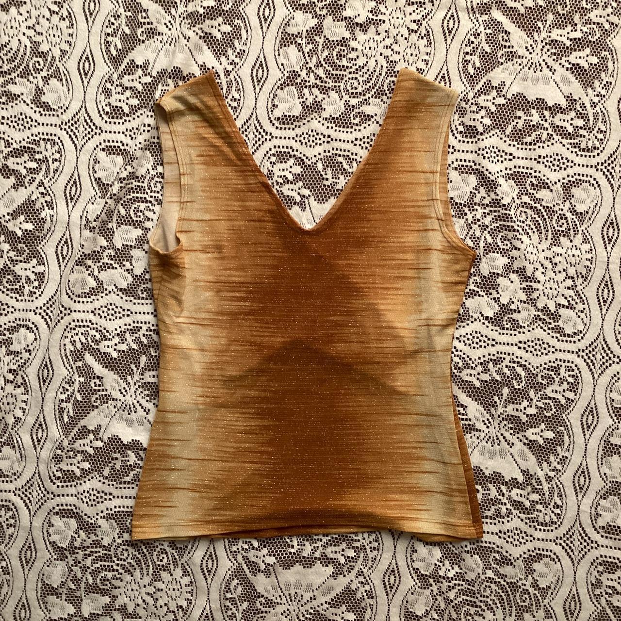 2000s Finesse yellow glittery tank top Sooo cute and... - Depop