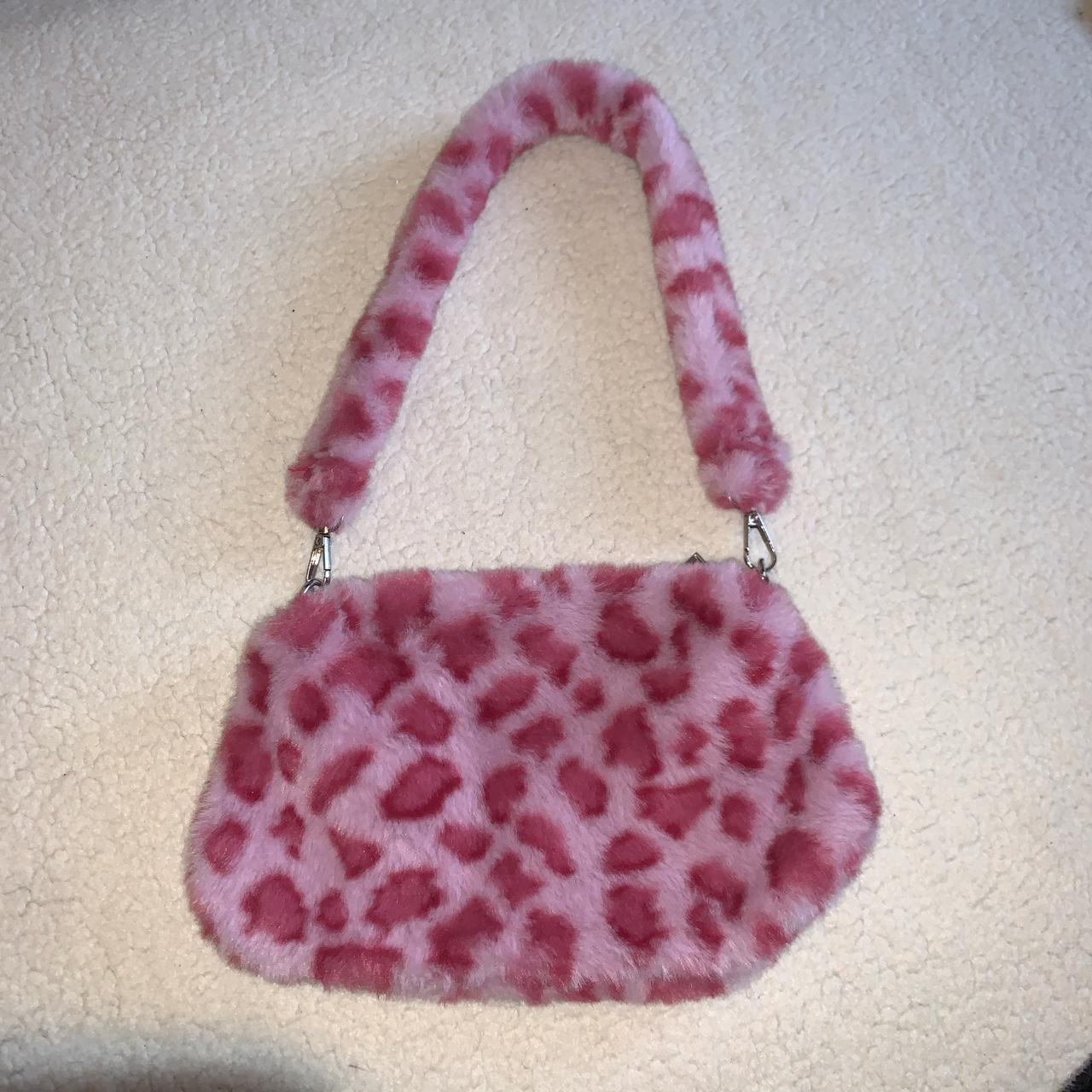 Pink leopard print bag #90’s #pink #leopard... - Depop