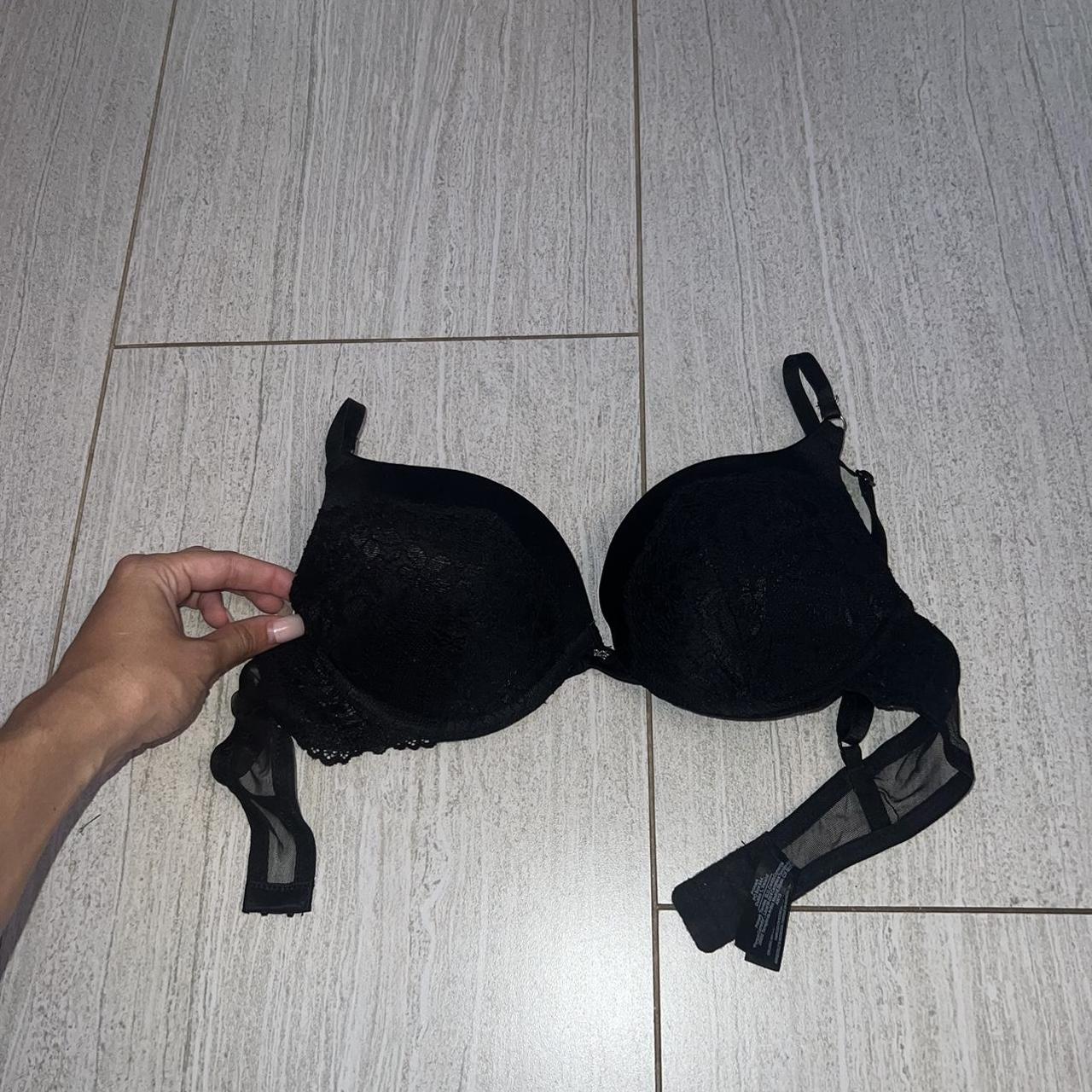 Womens black primark super push up bra size 34A worn... - Depop