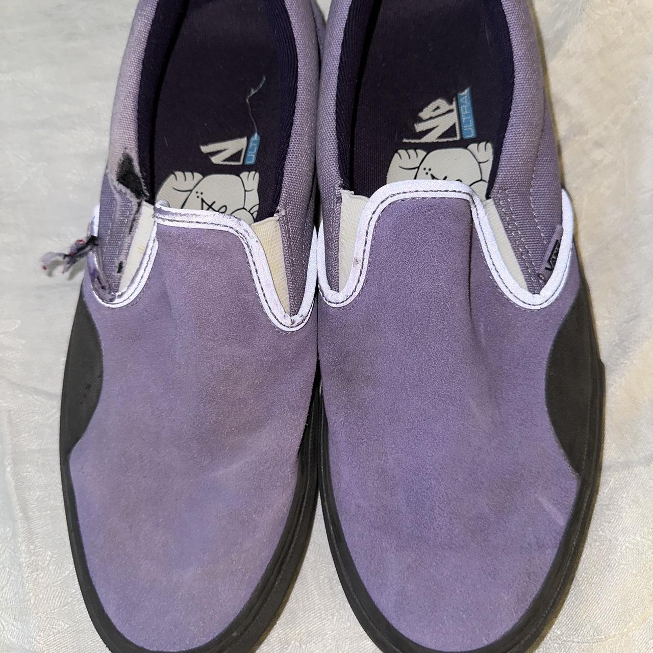 Lizzie Armanto purple slip on vans with cats on the... - Depop