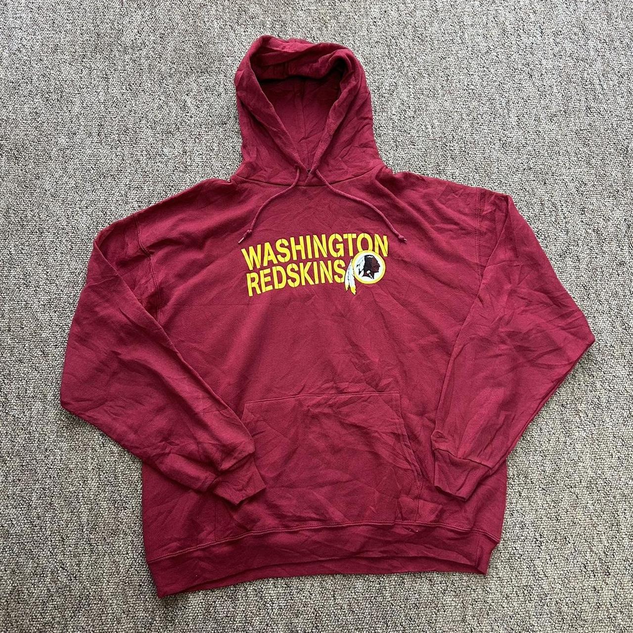 NFL Team Apparel Washington Redskins Burgundy Hoodie... - Depop