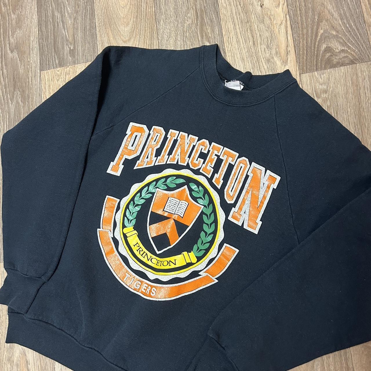 Fruit of the loom Princeton tigers black Sweatshirt... | Depop