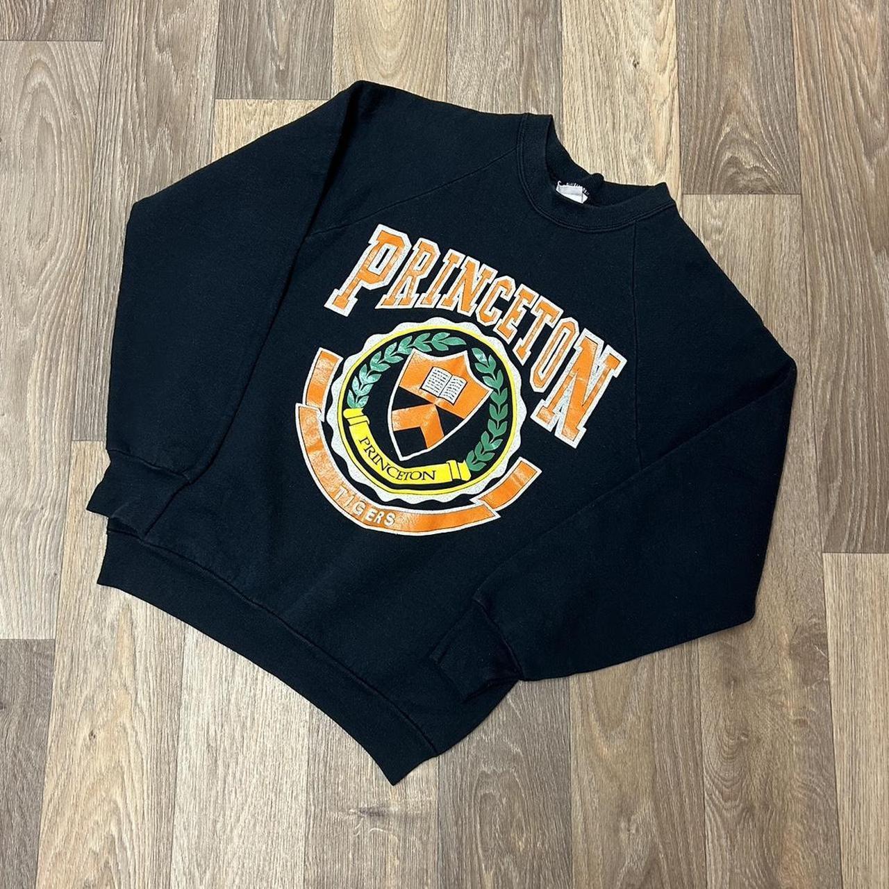 Fruit of the loom Princeton tigers black Sweatshirt... | Depop