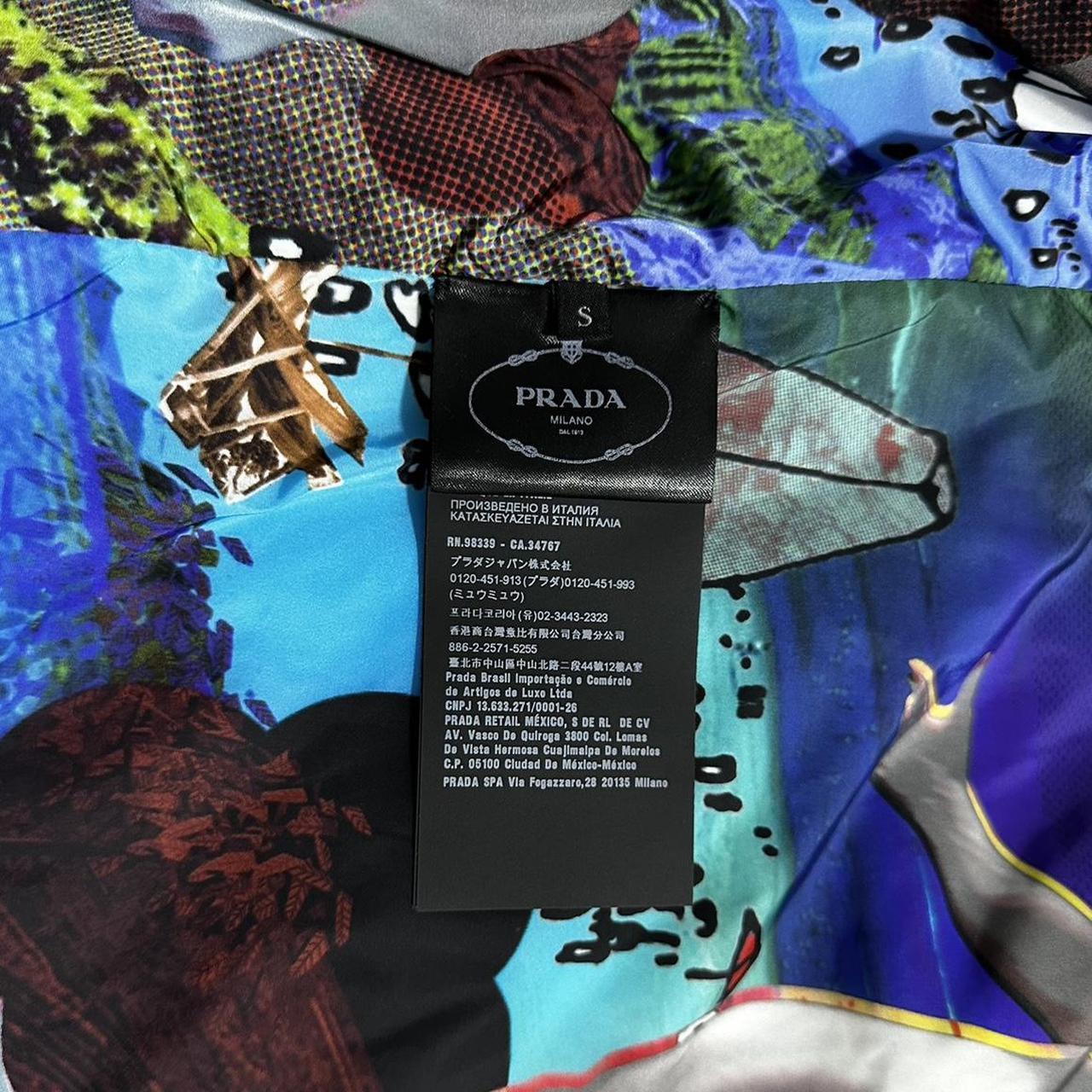 Prada Graphic Art Print Down Jacket. Great... - Depop