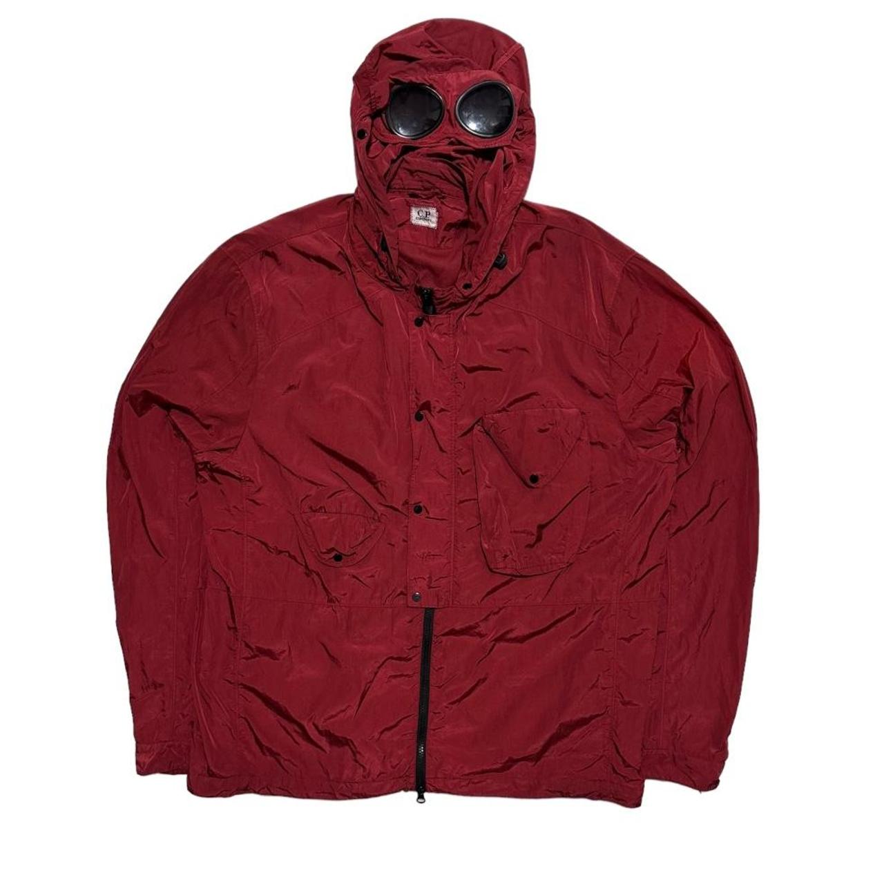CP Company Deep Red Chrome Goggle Jacket Great... - Depop