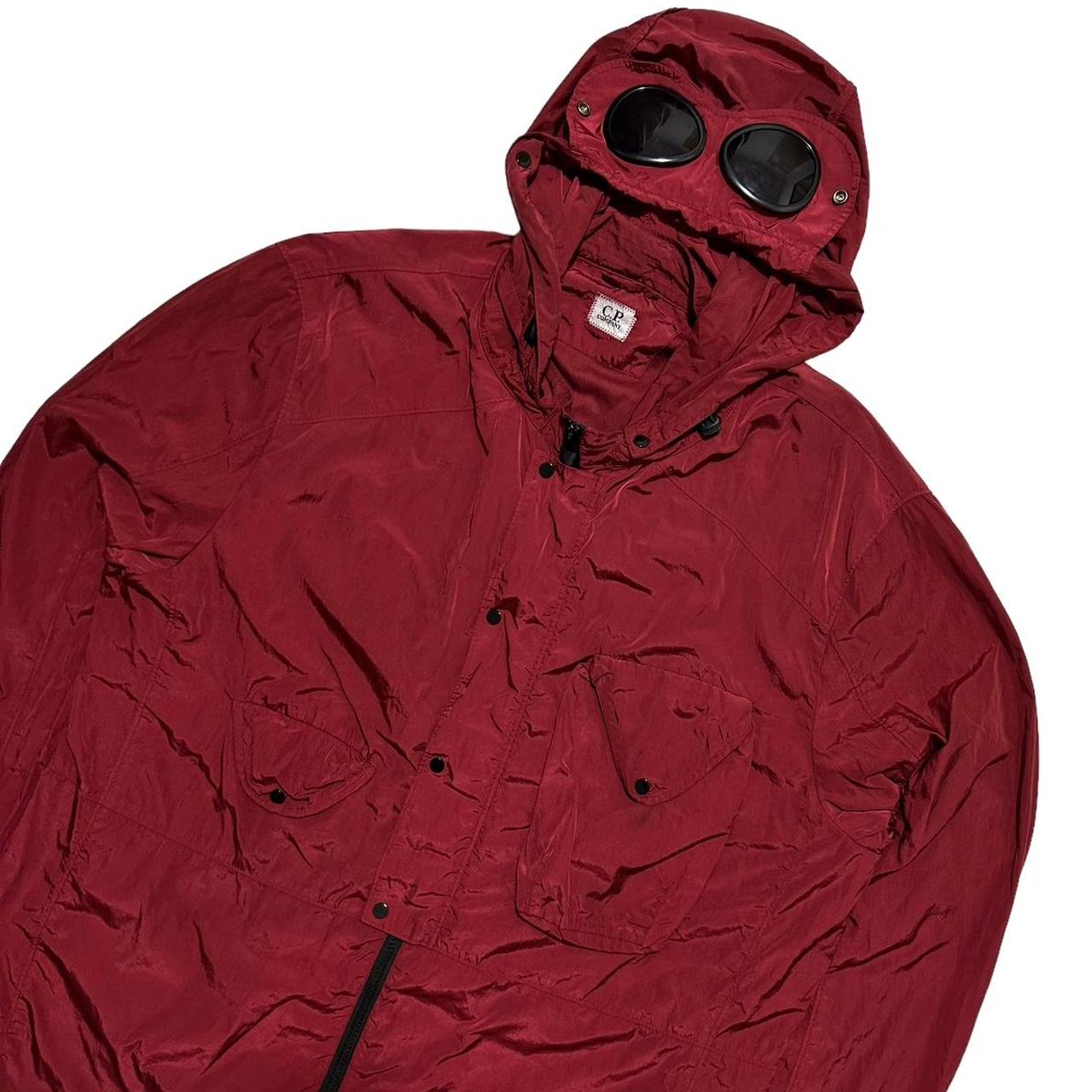 CP Company Deep Red Chrome Goggle Jacket Great... - Depop