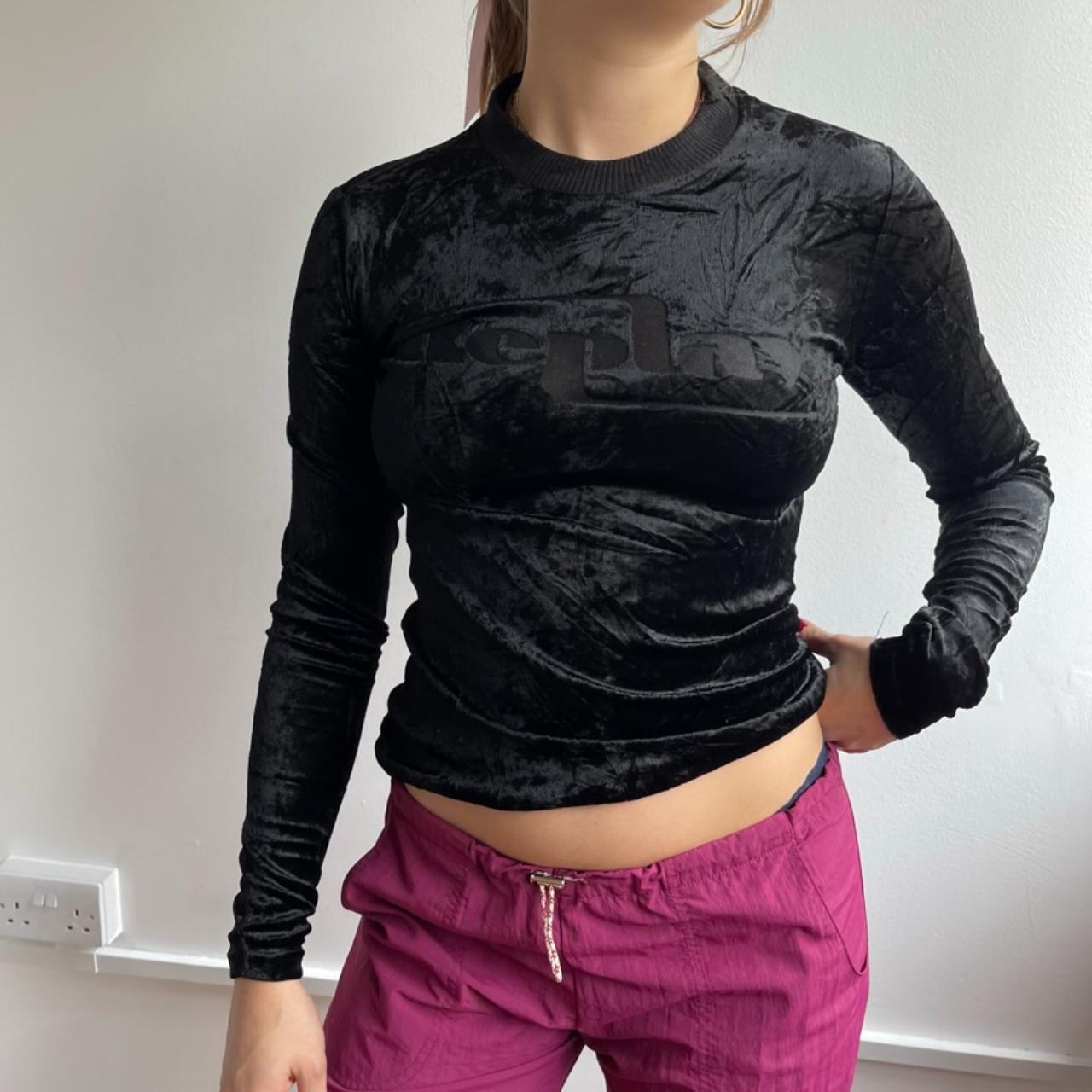 Replay Velvet L/S Size S Suits 8-10 depending on... - Depop