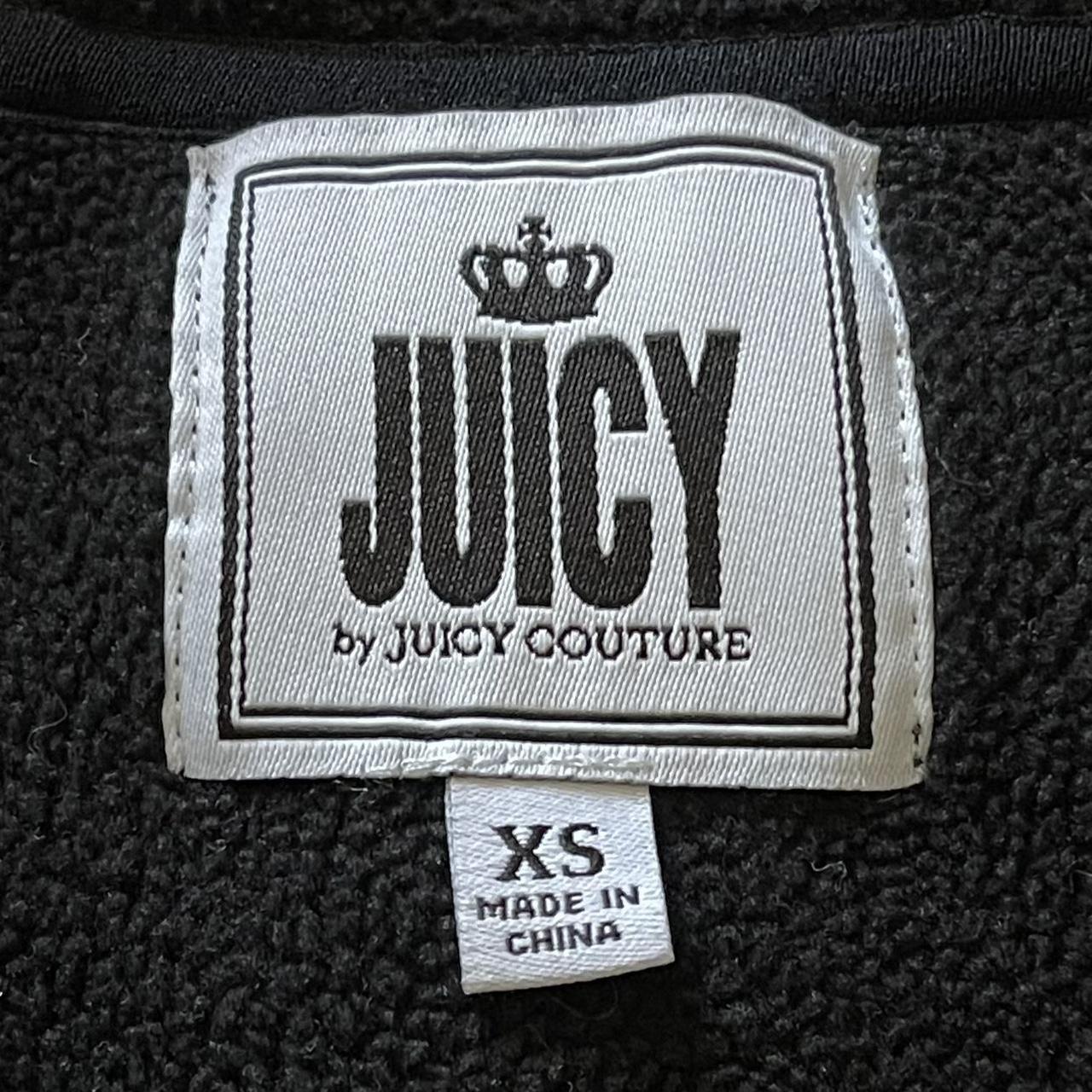 Juicy couture black jacket with embroidered emblem... - Depop