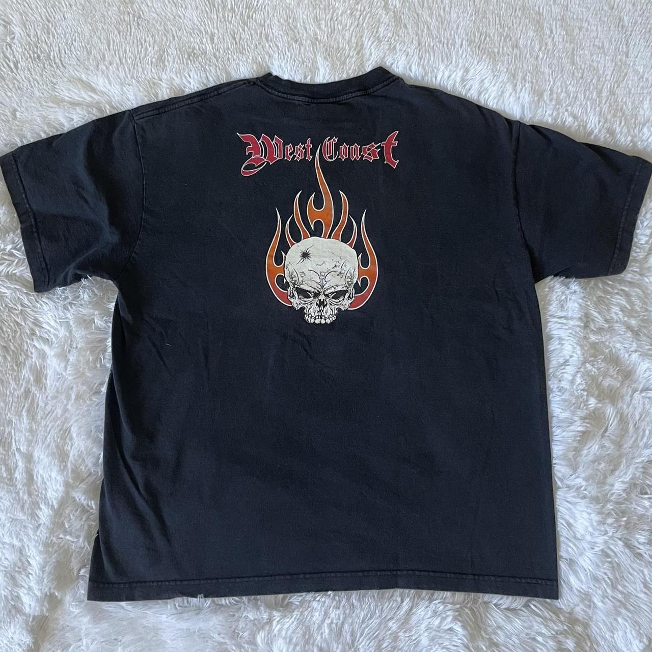 Black interstate shirt west coast Skulls and... - Depop