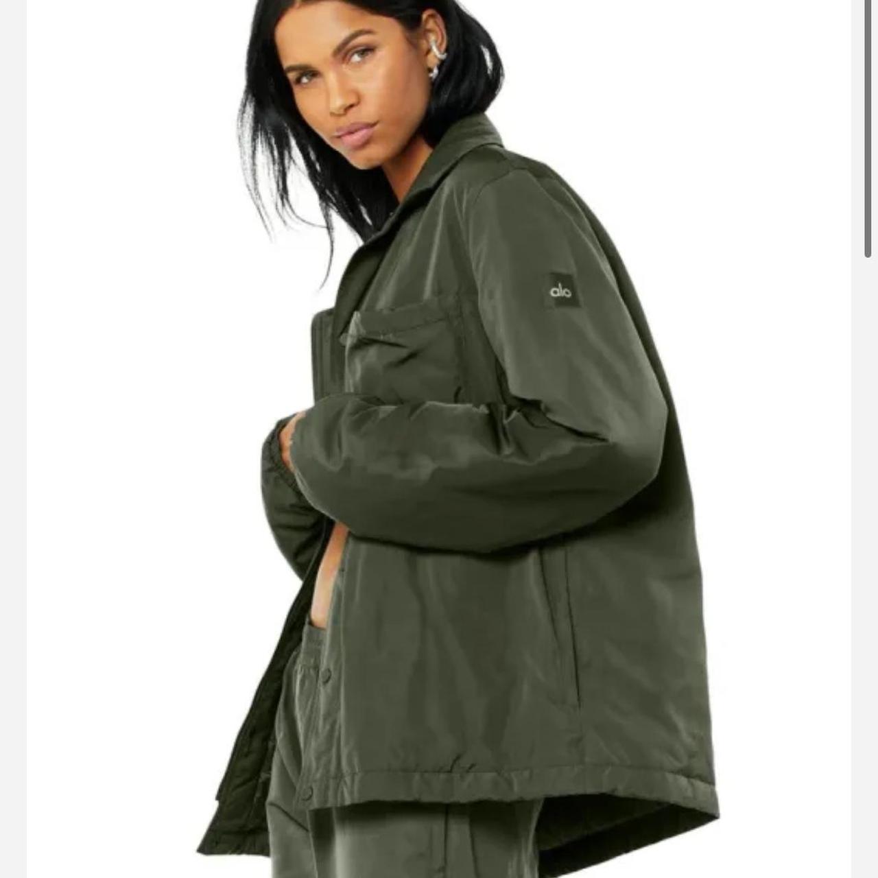 Dark Green Alo Yoga legend jacket... - Depop