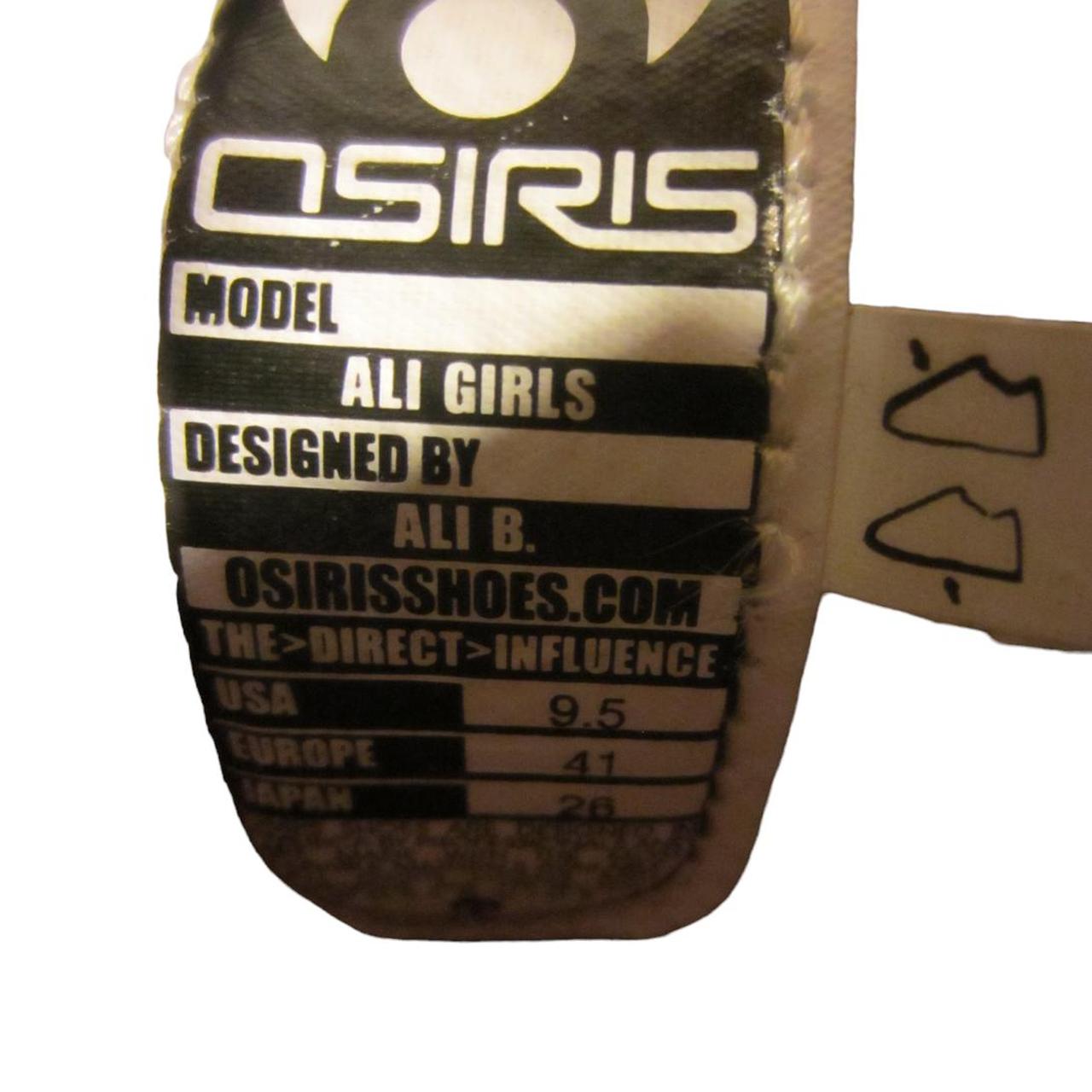 Vintage Osiris Ali Girls Ali B Pink Black Leather... - Depop