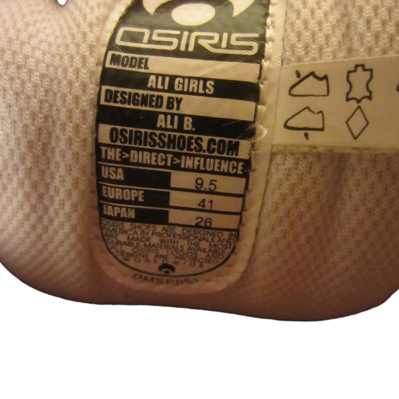 Vintage Osiris Ali Girls Ali B Pink Black Leather... - Depop