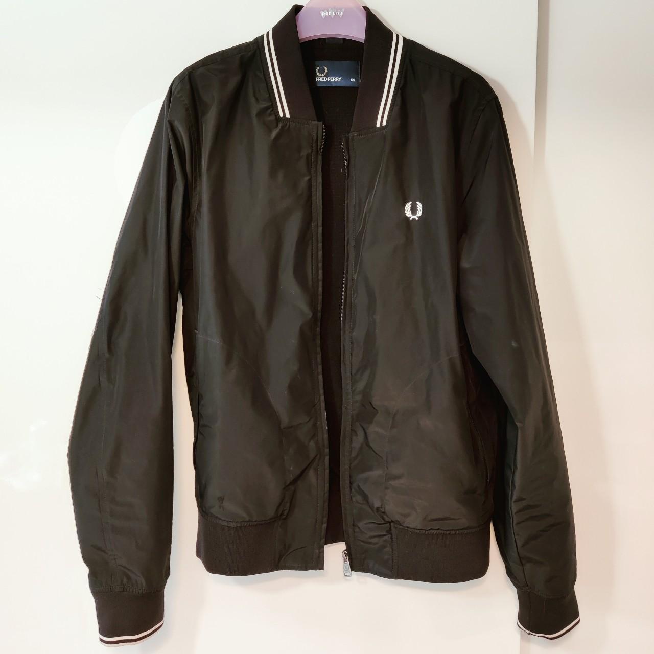 Fred Perry Men's Black Jacket | Depop