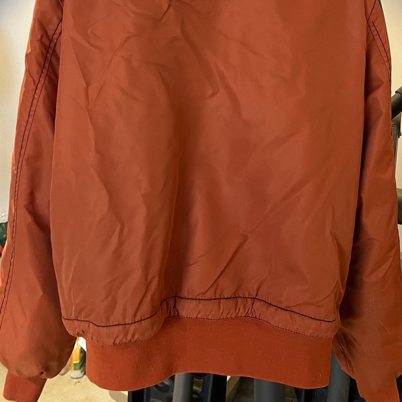 Schott Military Bomber Jacket Orange size M - Depop