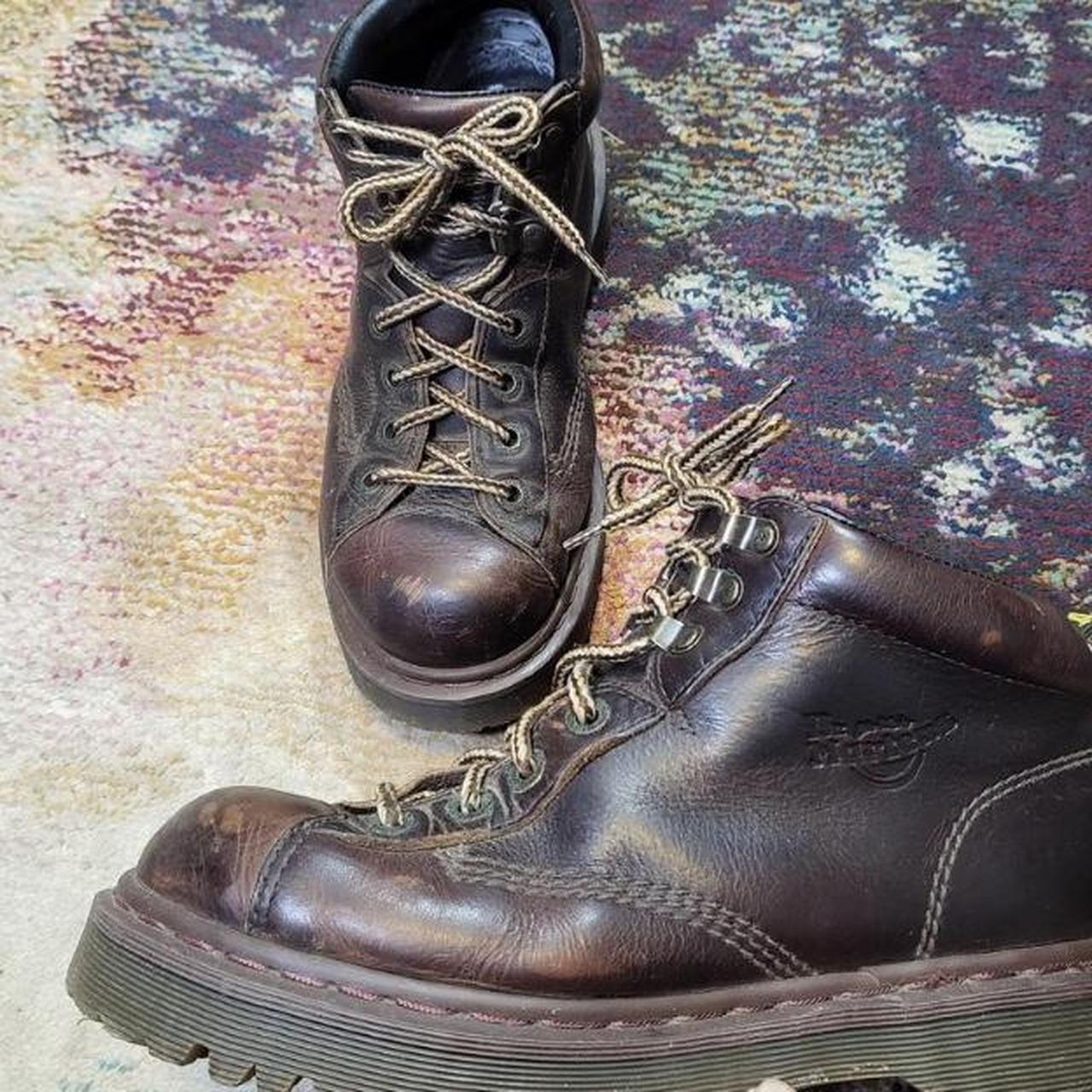 Vintage Dr Martens Lug Sole Boots 8287 Made in... - Depop