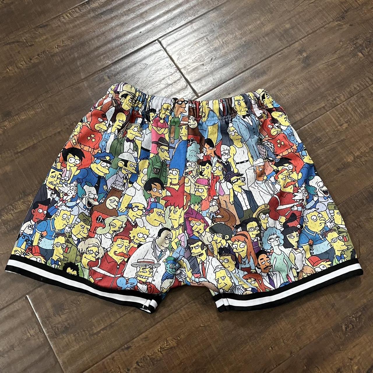 The Simpsons Mens Collage Allover Print AOP Mesh... - Depop