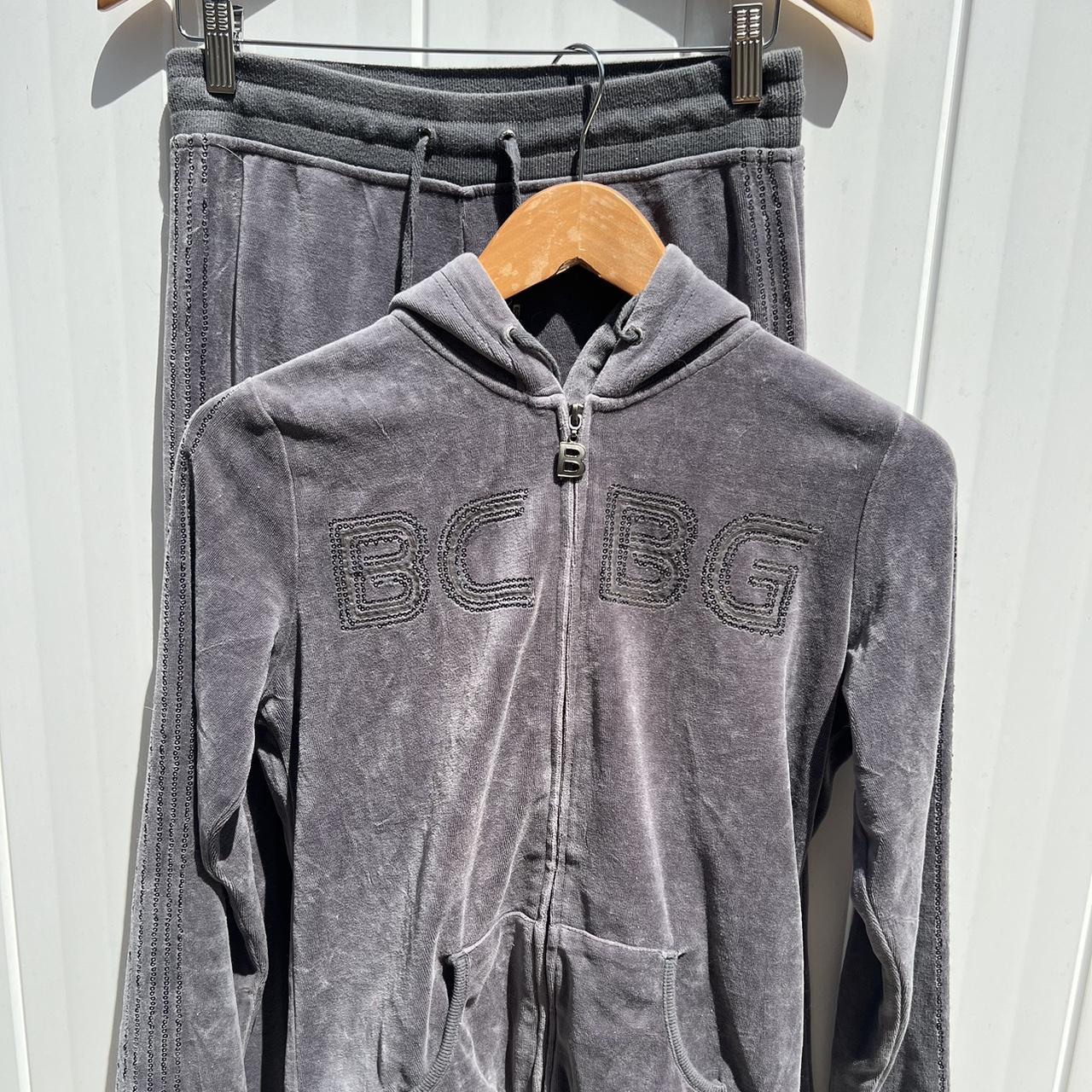 BCBG grey track suit! The bottoms are size small and... - Depop