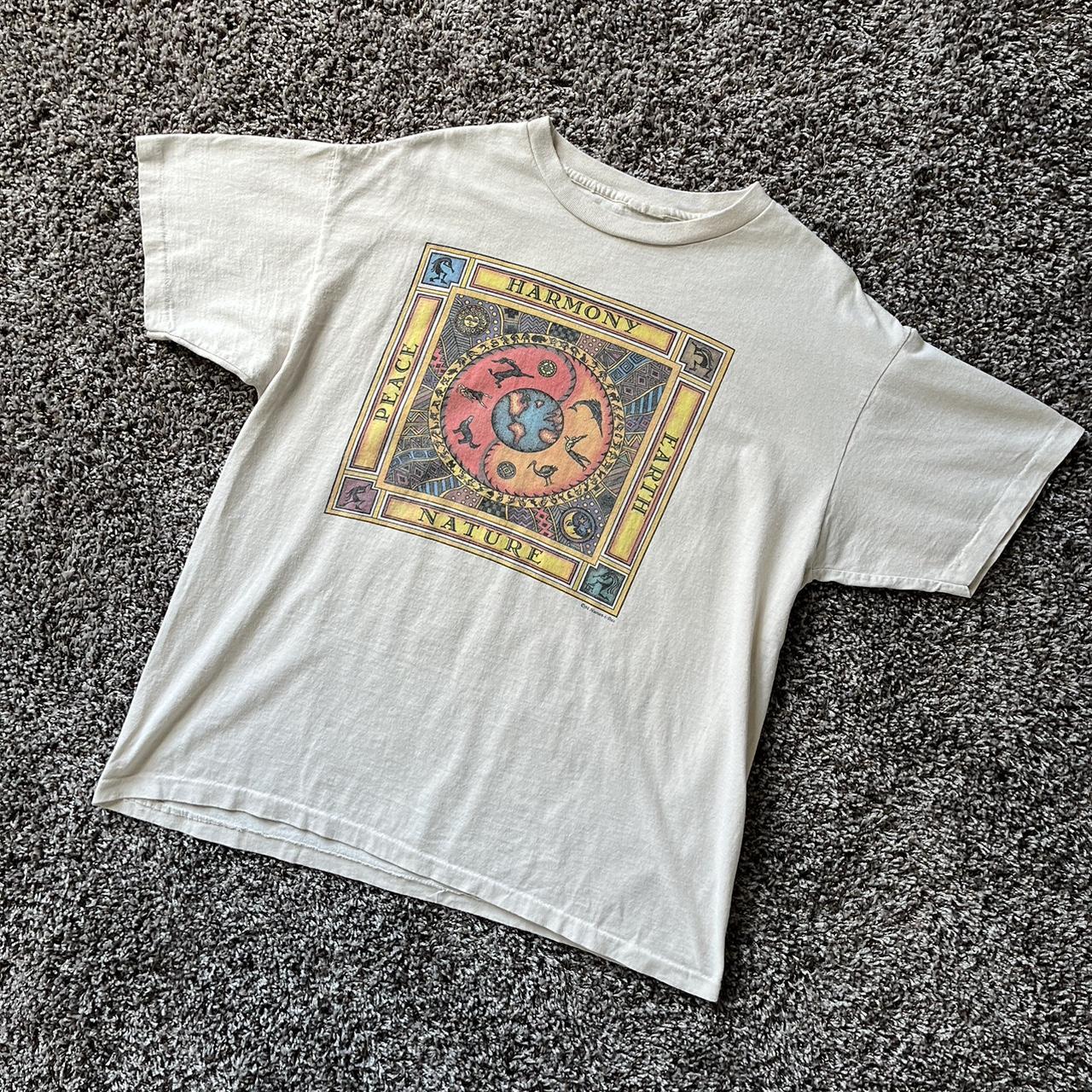 Item - Vintage 90s Human I Tees Nature T Shirts... - Depop