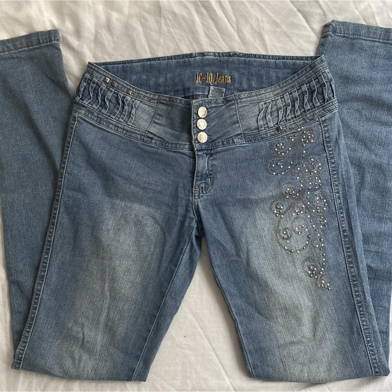 JC-JQ Y2K bling jeans - Depop