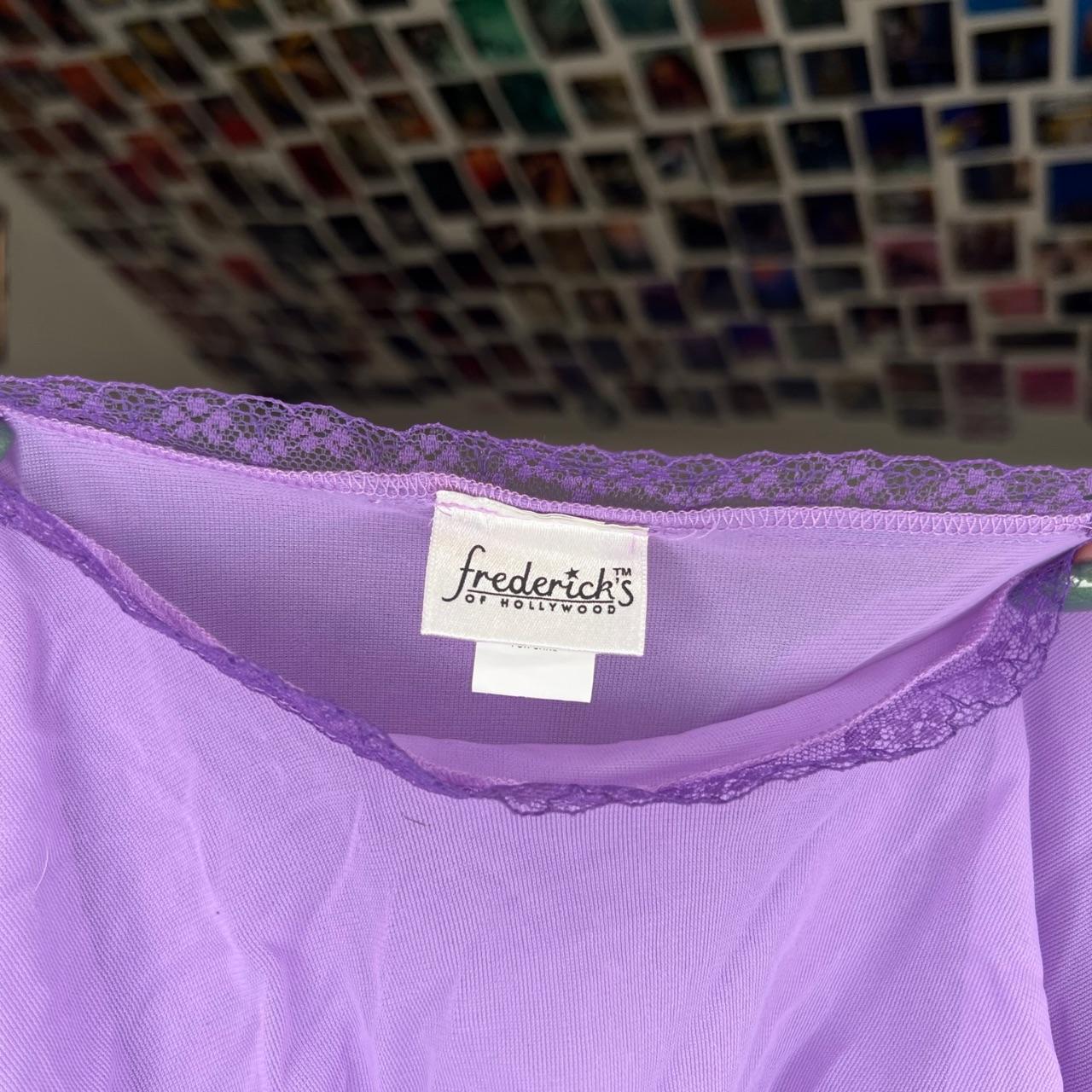 Purple ruffle crop top Size: not on tag, fits like a... - Depop