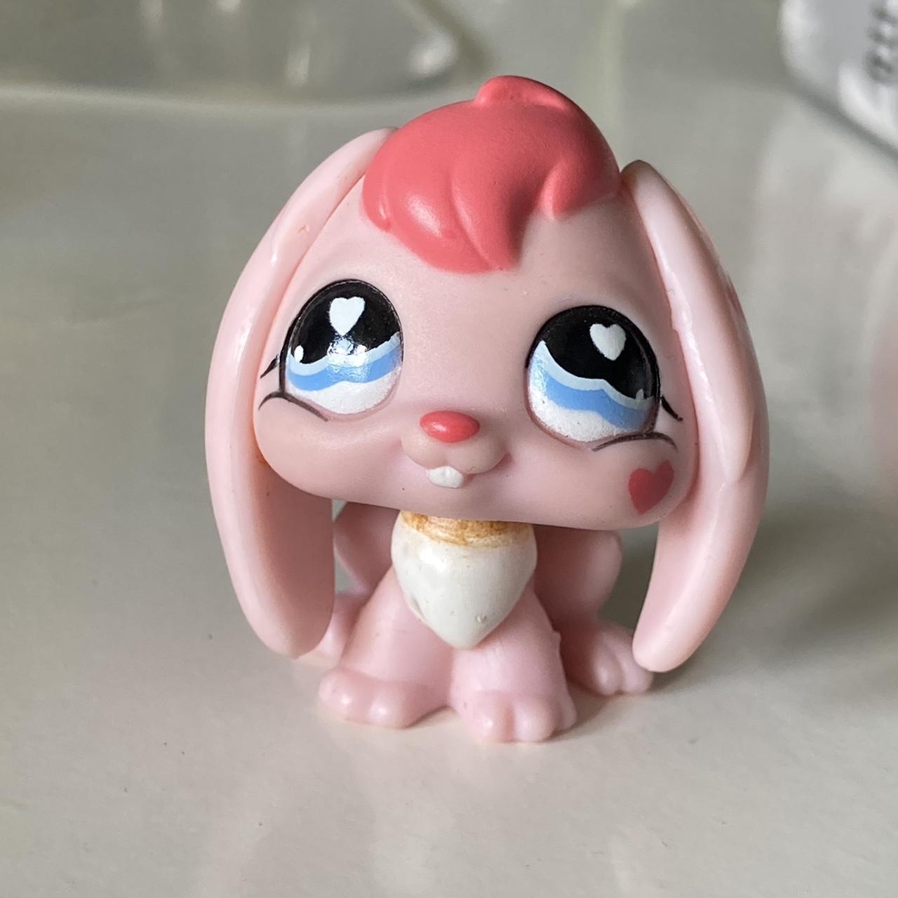 LPS rabbit , LPS bunny Pink heart bunny, bunny with... - Depop
