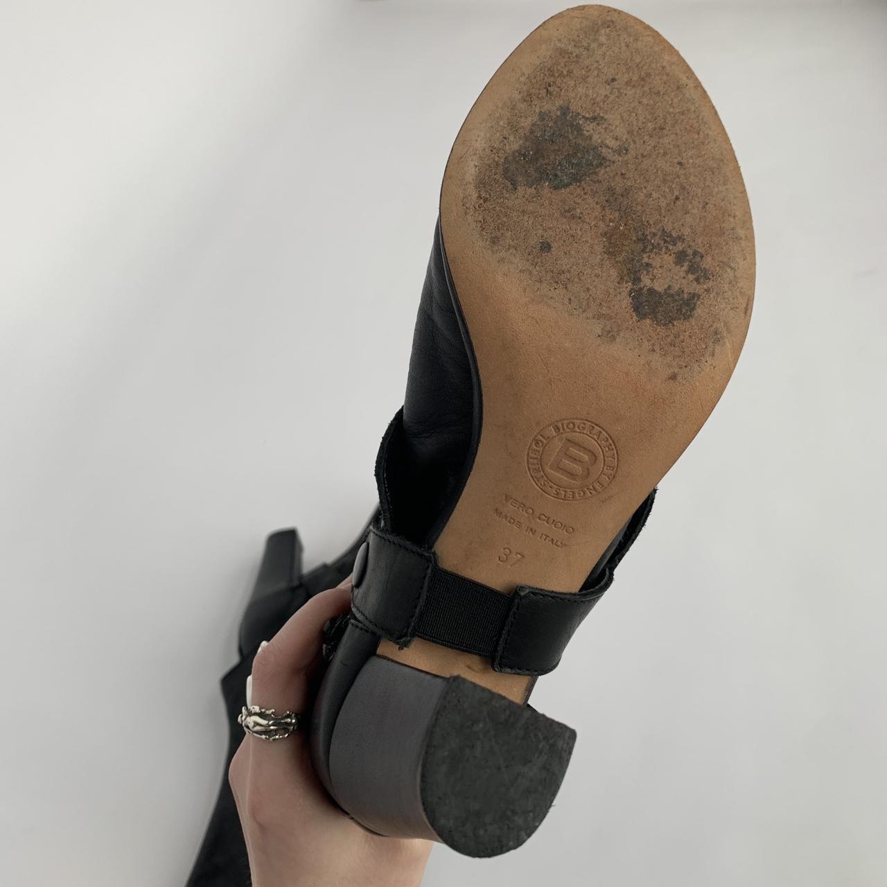 BIOGRAPHY Black Leather 2-Part Boots. Soft leather... - Depop