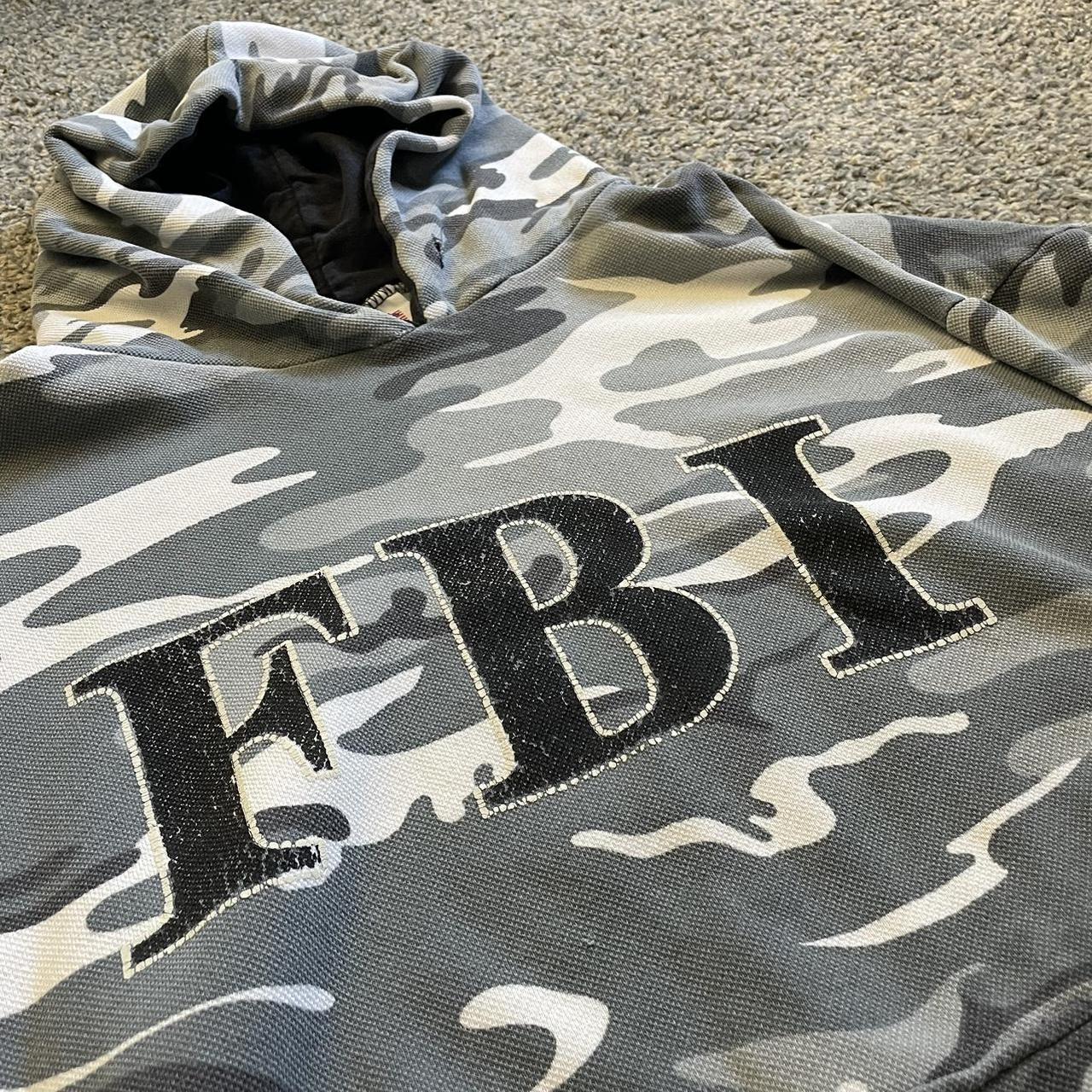 late 80’s/early 90’s FBI camo hoodie.... - Depop