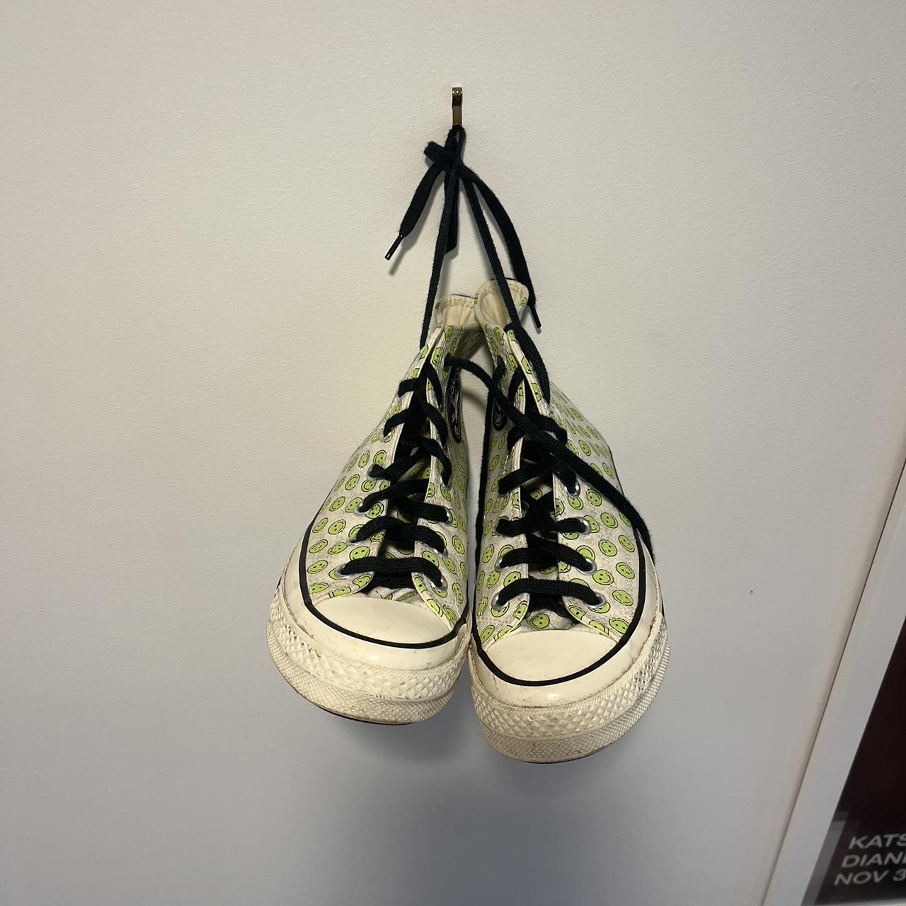 70s HIGH TOP SMILEY FACE CONVERSE Men’s U.S.... - Depop