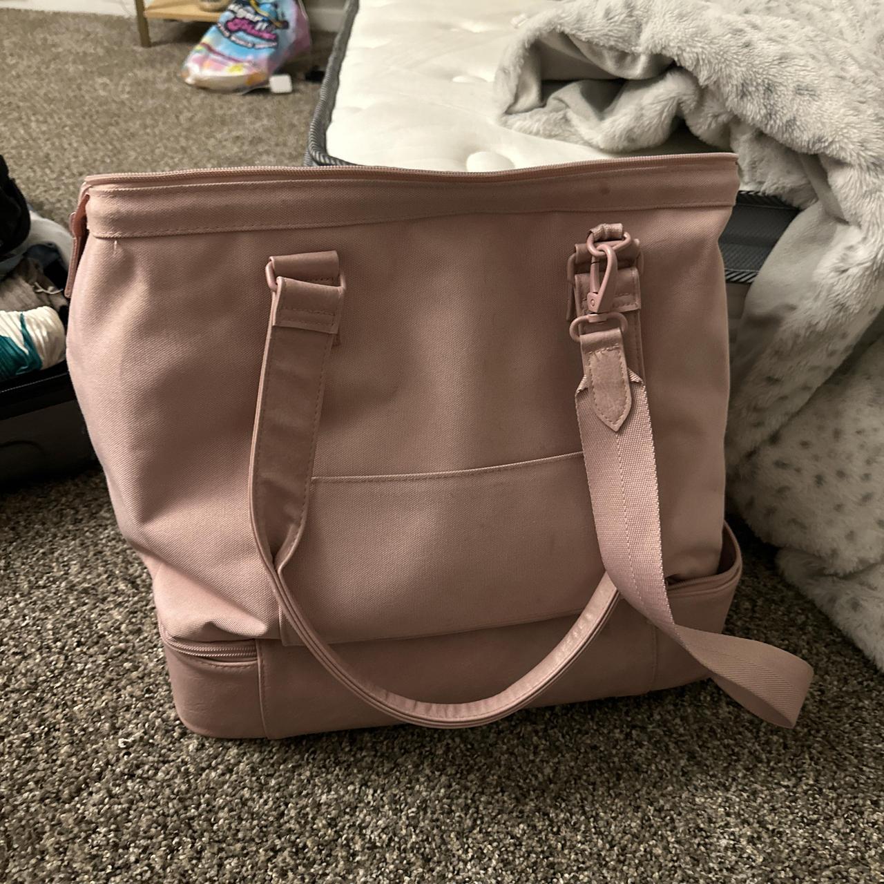 BEIS mini weekender bag in atlas pink, used but... - Depop