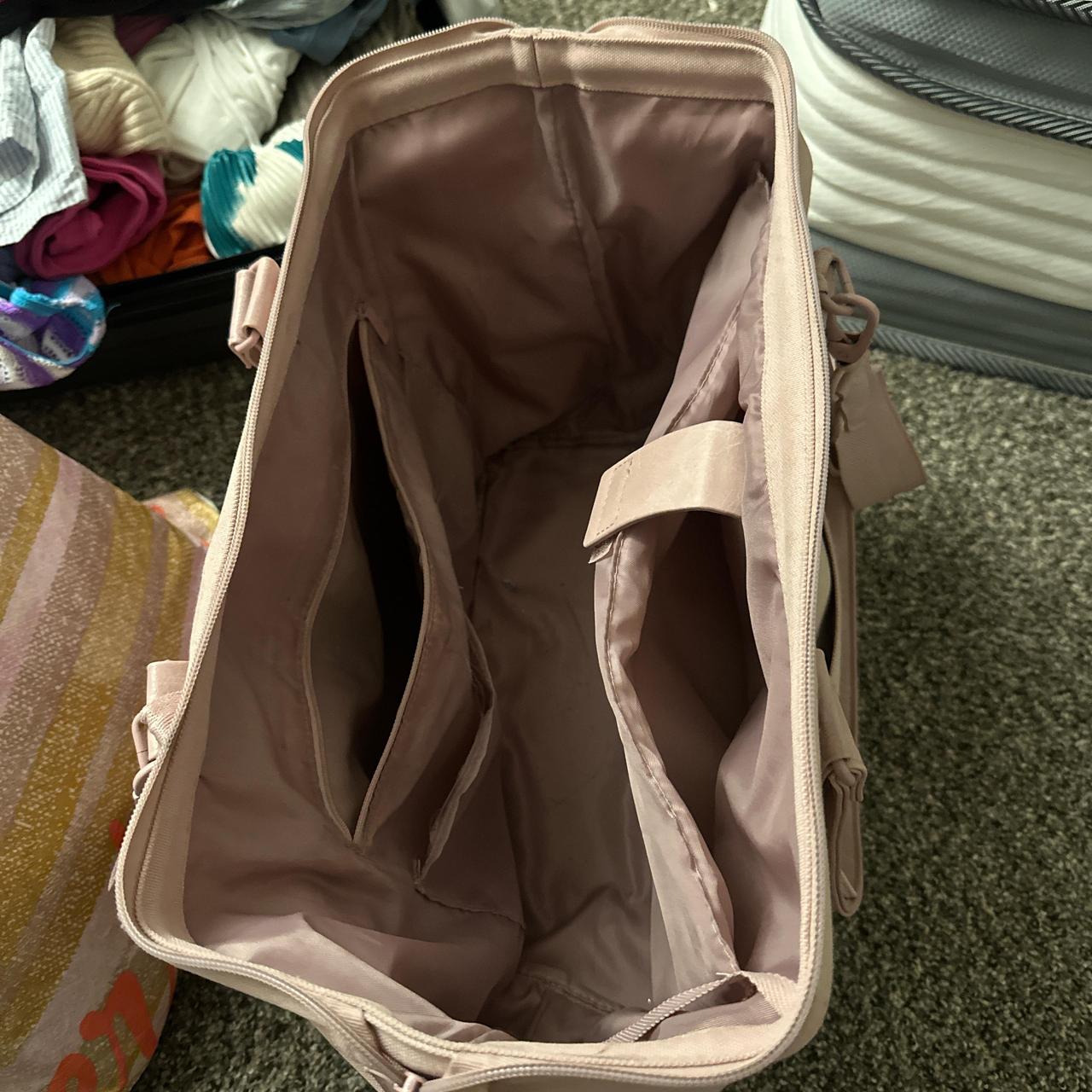 BEIS mini weekender bag in atlas pink, used but... - Depop