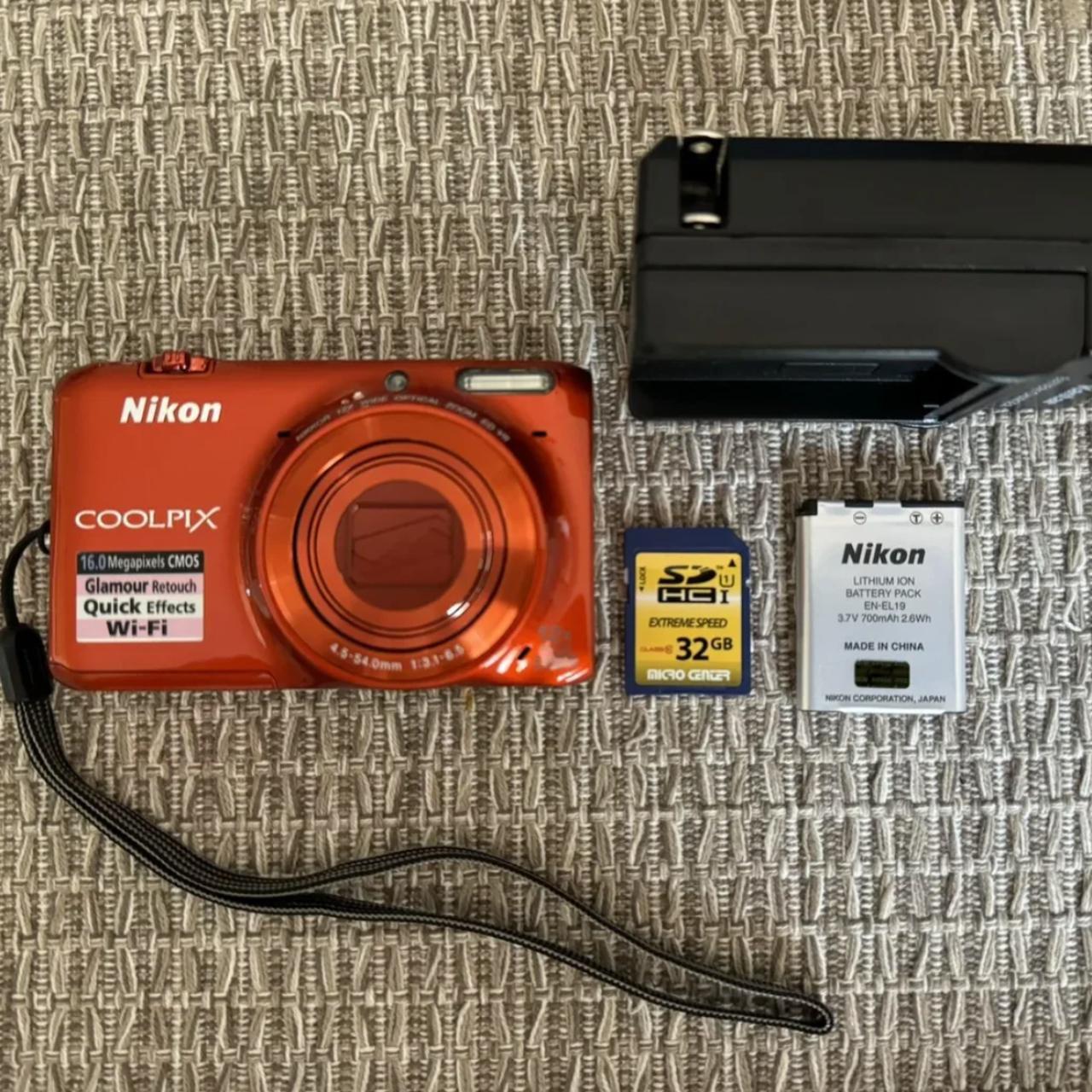 Nikon COOLPIX S6500 16MP Orange Digital Camera If... - Depop