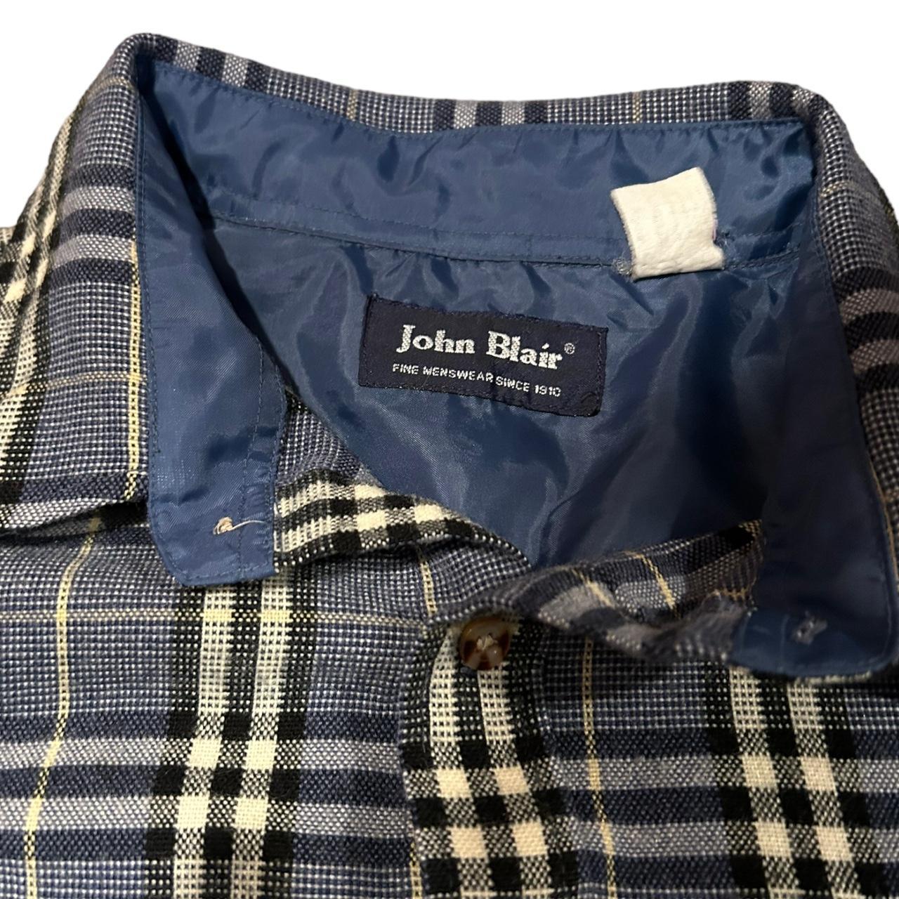 vintage 80s john blair flannel very cool john blair... - Depop
