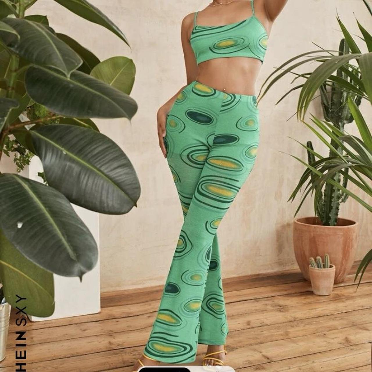 Shein co ord really stretchy material never worn xs - Depop