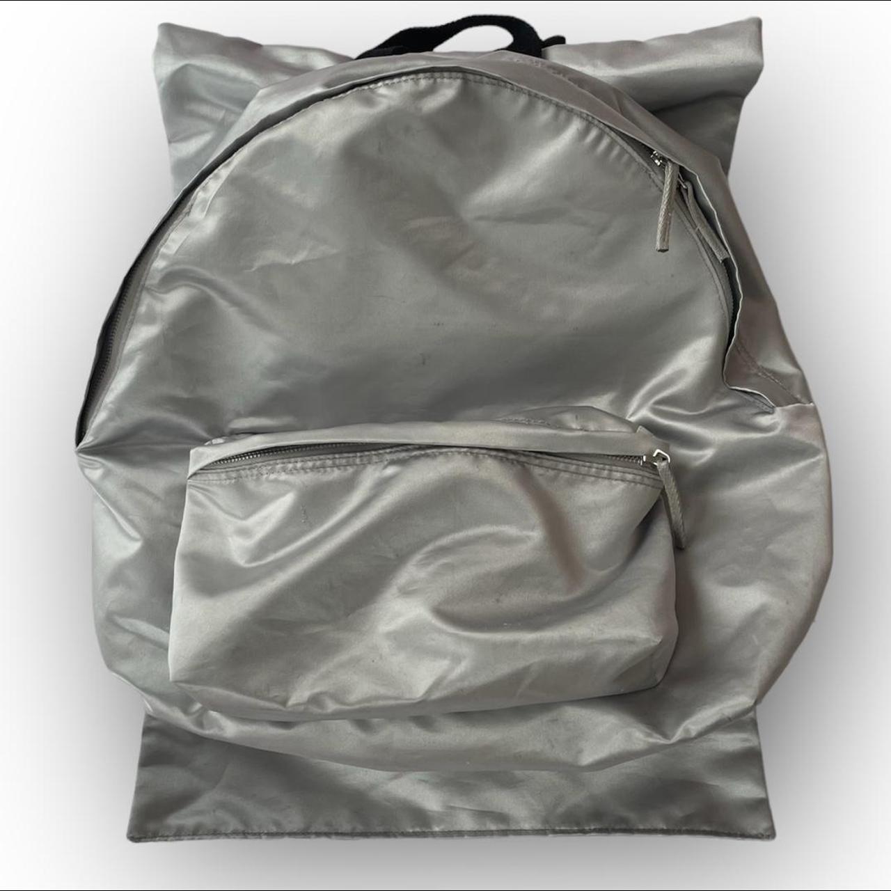 RAF Simons x Eastpak backpack Silver Design on the... - Depop