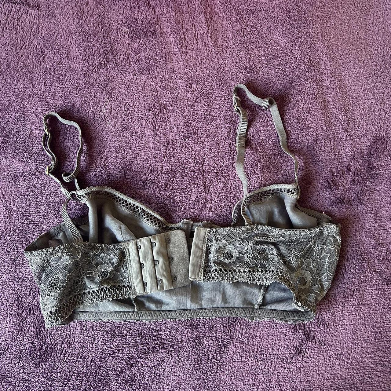 Topshop grey lace bralette 32b Great condition not... - Depop
