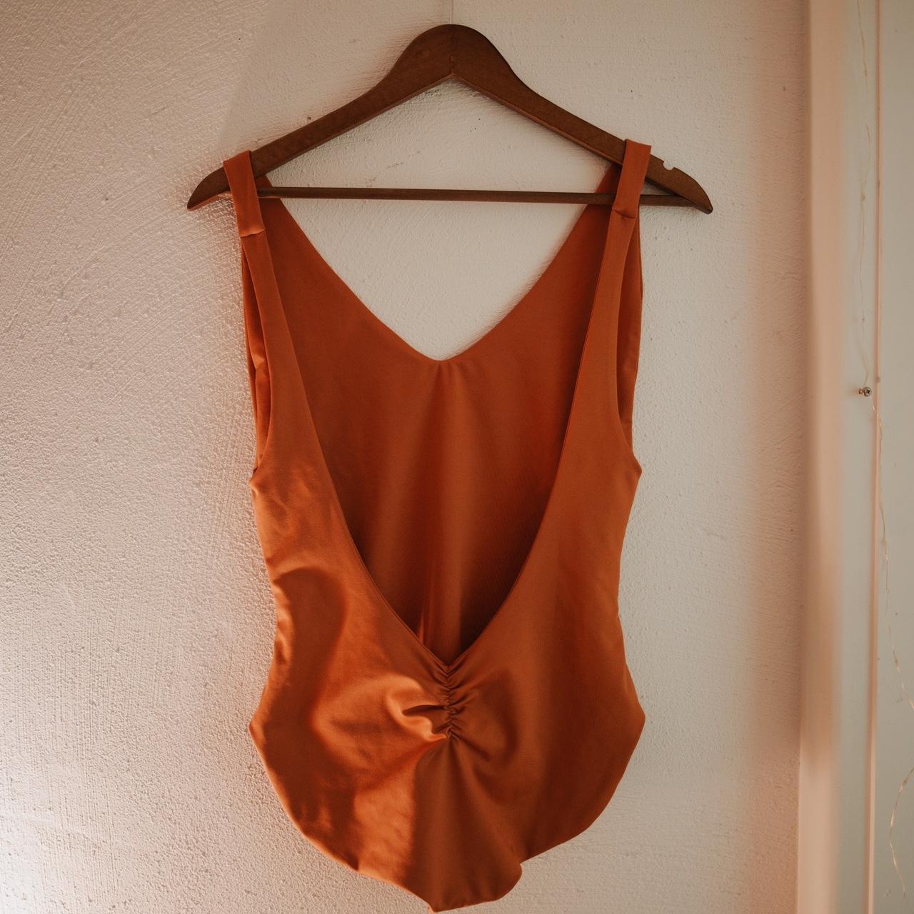 Londre 1 piece clay bathing suit size... | Depop