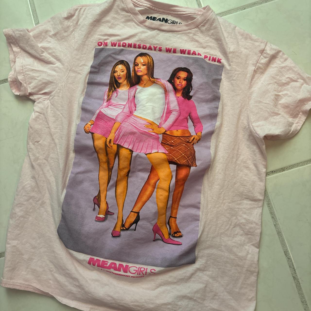 Mean Girls movie promo tee - On Wednesdays we wear... - Depop
