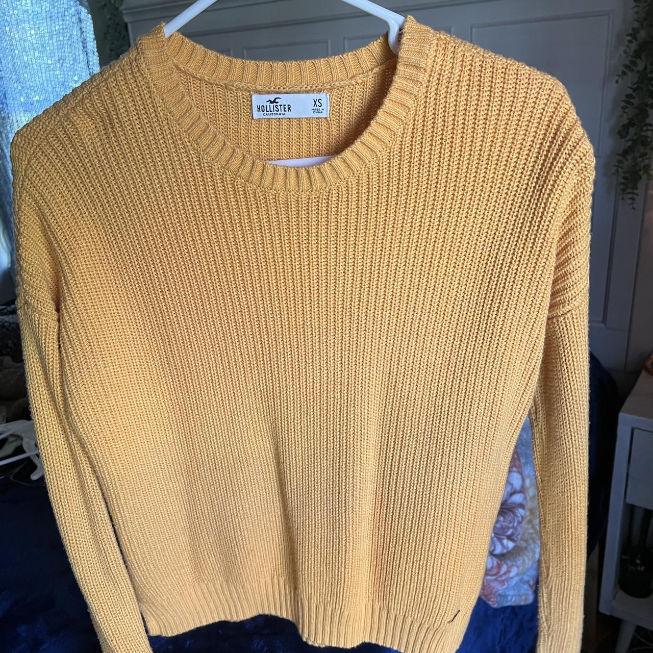 Hollister Orange Sickle Sweater. This has never been... - Depop