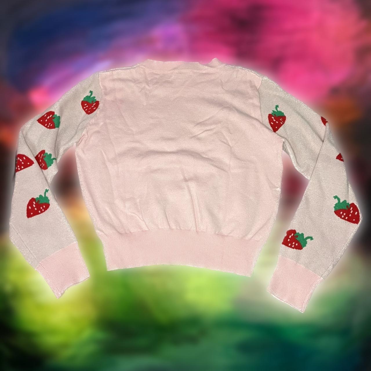 Papaya Women's Pink and Red Jumper | Depop