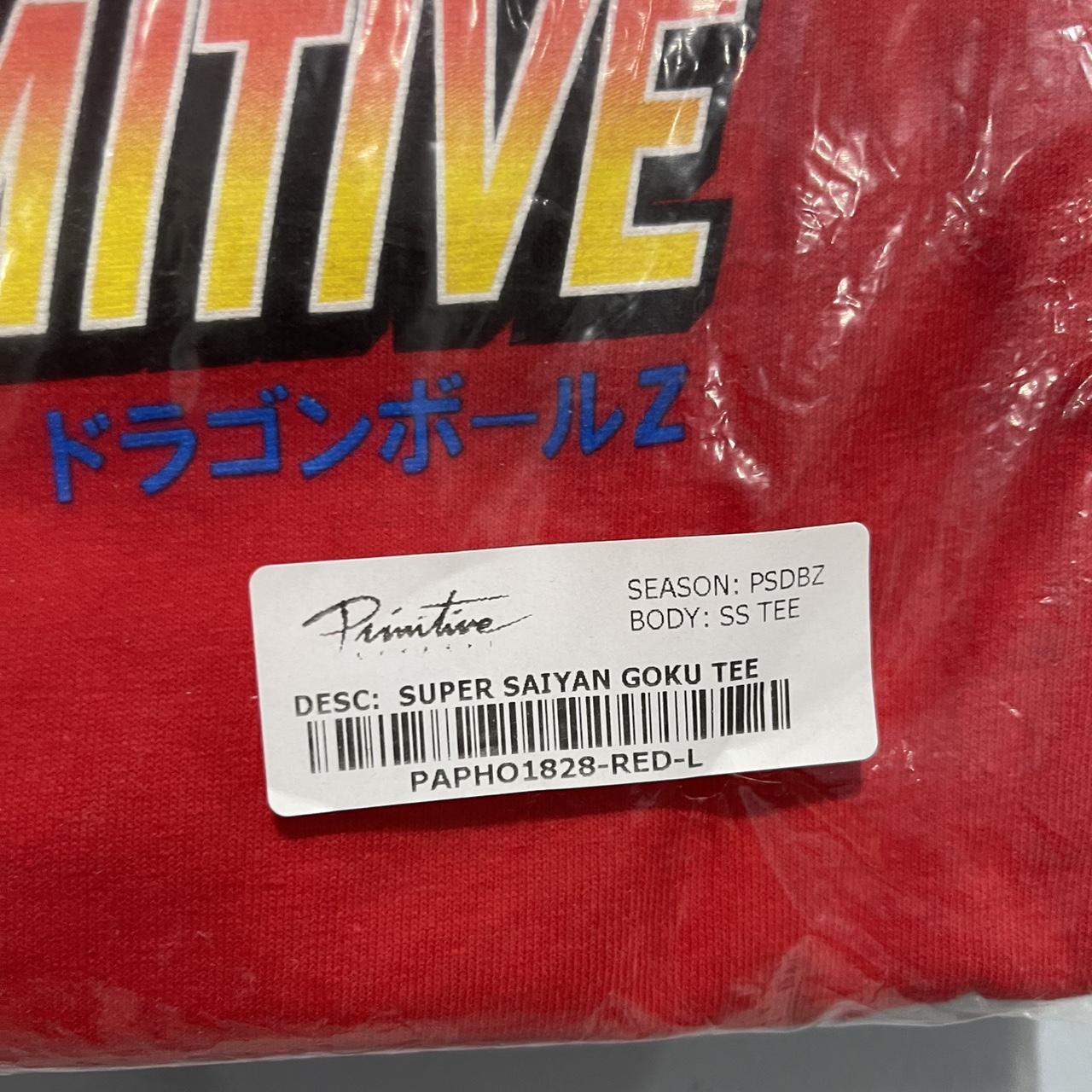 Primitive Super Saiyan Goku tee. First two photos... - Depop