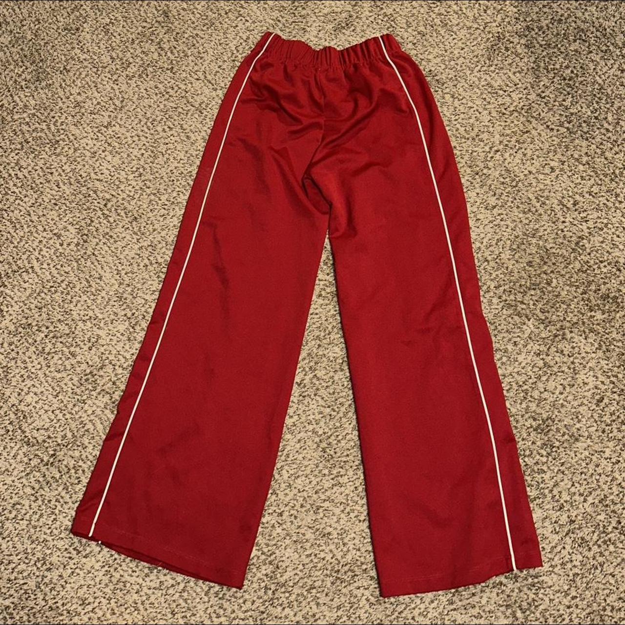 Red track pants - super cute and comfy #trackpants... - Depop