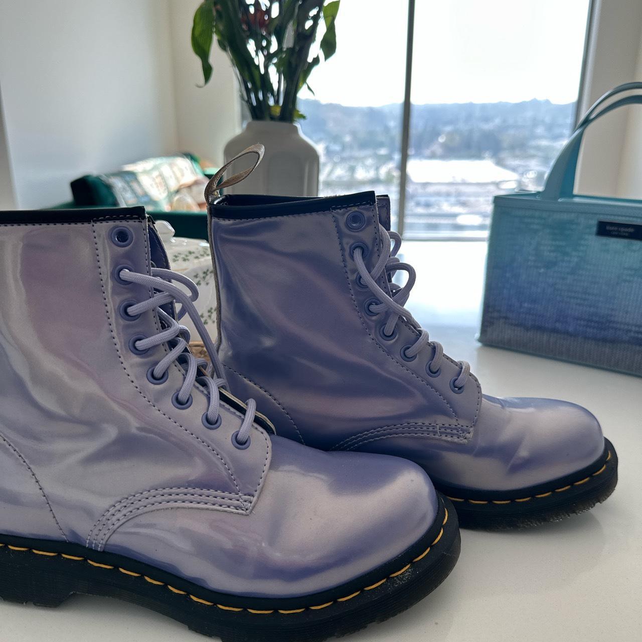 Lavender Iridescent Doc Matins AirWalk boots (great... - Depop