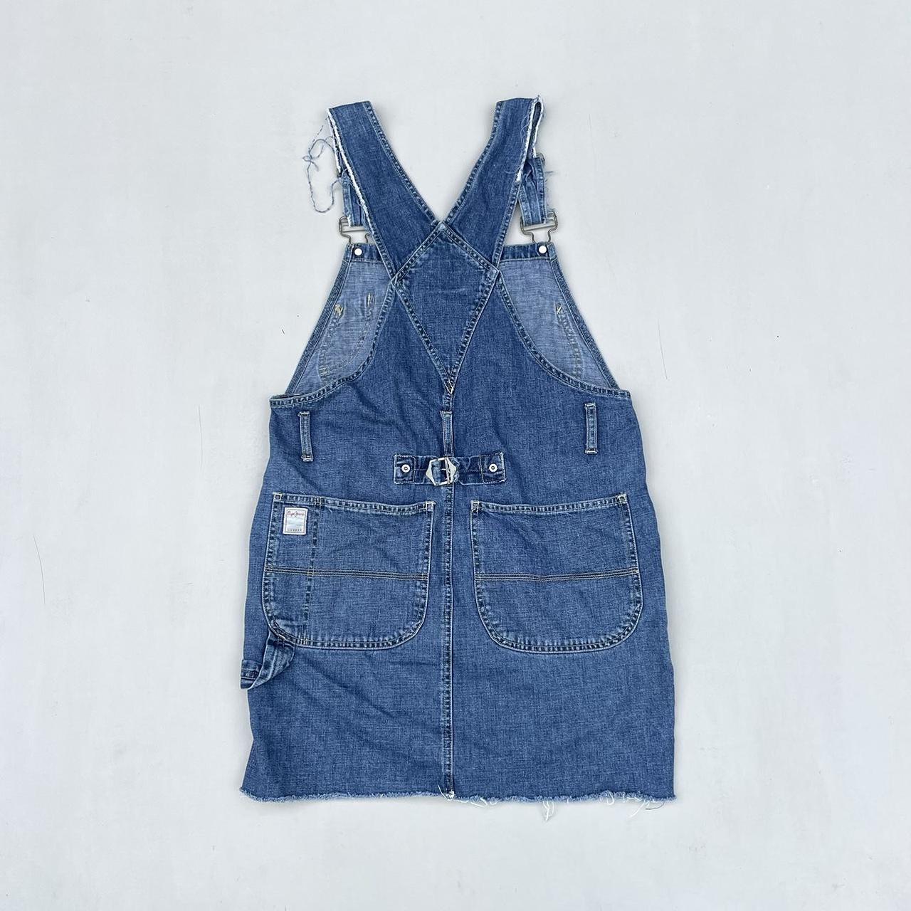 Pepe Jeans Women's Navy and Blue Dungarees-overalls | Depop